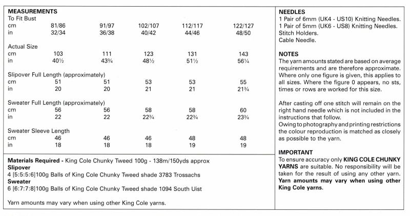 Cottontail Crafts - King Cole Knitting Pattern 6268