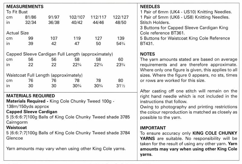 Cottontail Crafts - King Cole Knitting Pattern 6269