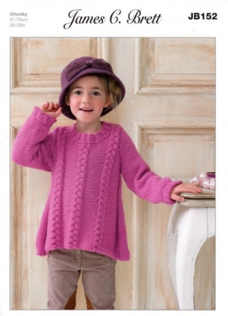 Cottontail Crafts - Knitting Pattern JB152 for a Child's Sweater in ...
