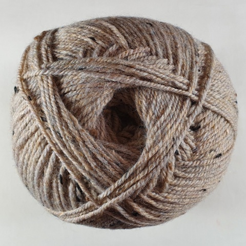 Cottontail Crafts - James C Brett - Rustic Aran Tweed - 02 Beige Multi ...