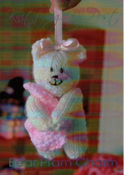 Cottontail Crafts - Bear Pram Charm Knitted Toy by Knitting By Post ...