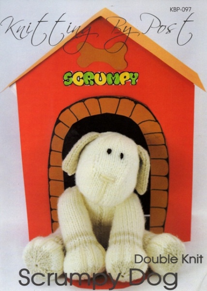 Cottontail Crafts - Scrumpy Dog Knitted Toy by Knitting By Post - DK ...