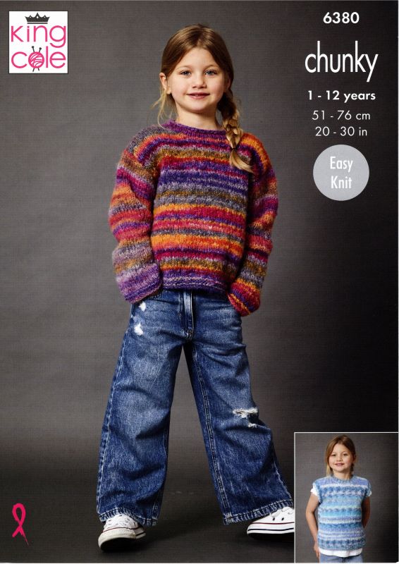 Cottontail Crafts - King Cole Knitting Pattern 6380