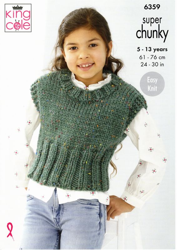 Cottontail Crafts - King Cole Knitting Pattern 6359