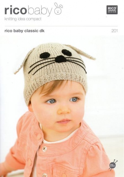 Cottontail Crafts - Knitting Pattern 201 - Children's Hats in Rico Baby ...