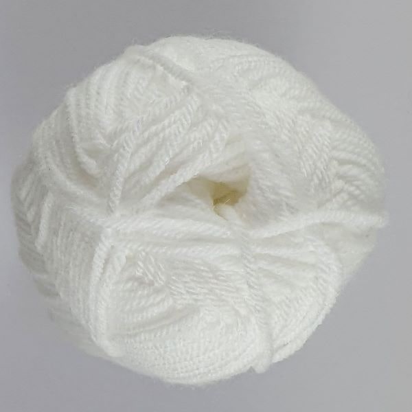 Cottontail Crafts - Peter Pan Baby Knitting Yarn - Shade PD001 Snowdrop